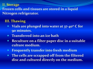 In vitro Preservation of Germplasm SMG | PPTX