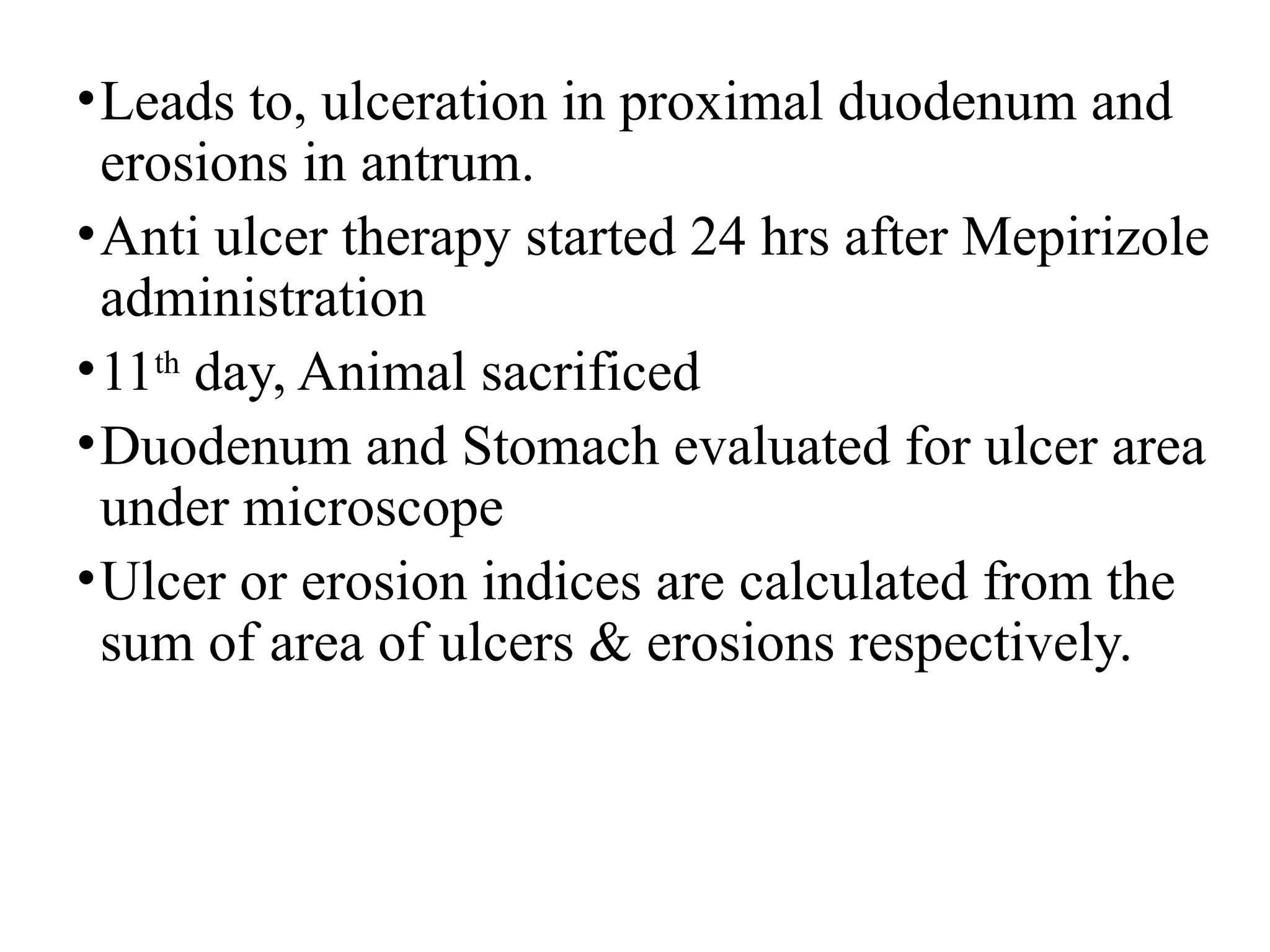 In vivo evaluation techniques for antiulcer | PPTX