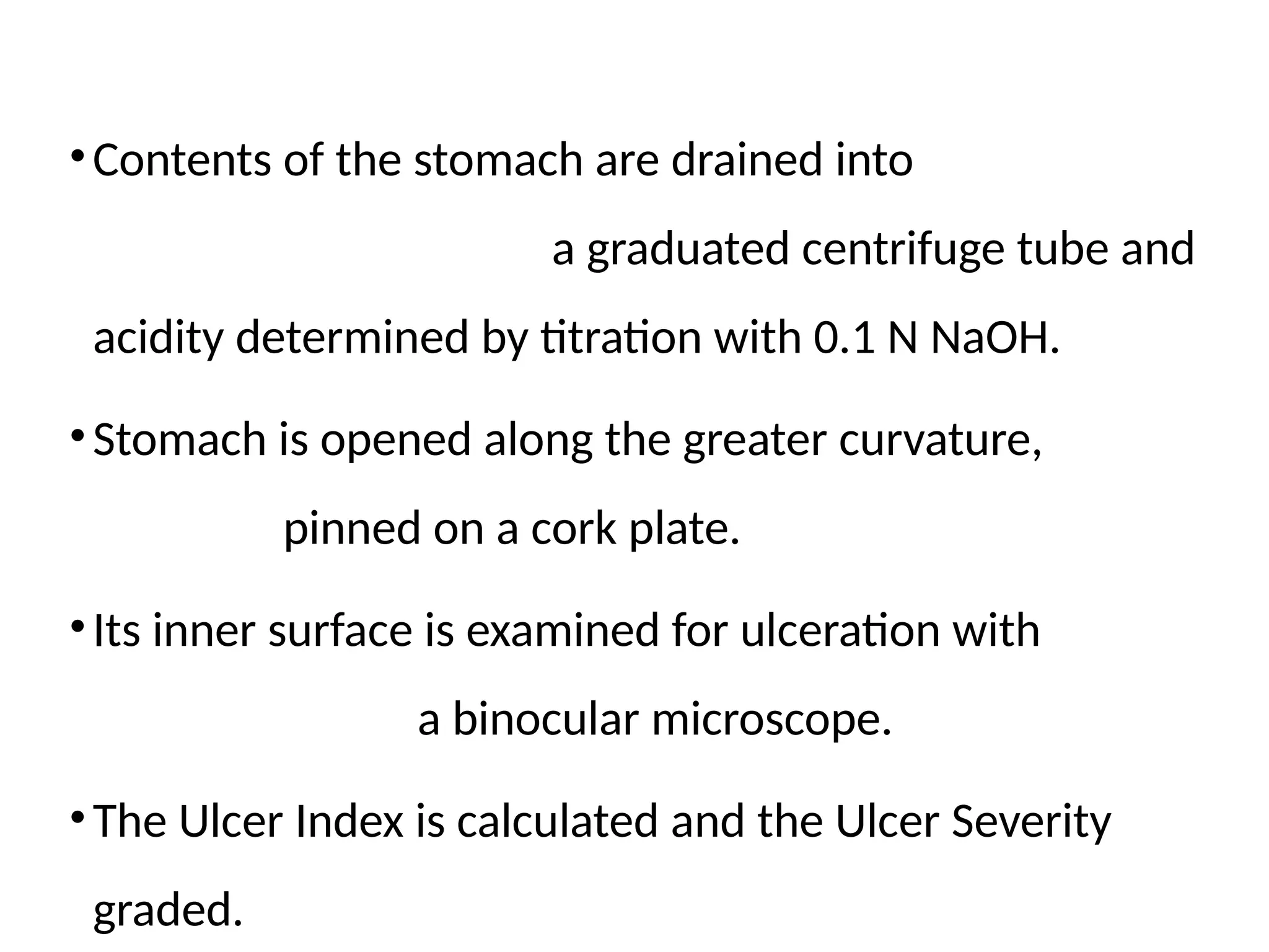In vivo evaluation techniques for antiulcer | PPTX