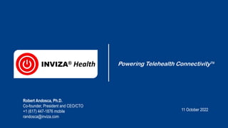 Inviza® Health's Smart, Self-Charging, Wearable Remote Patient ...