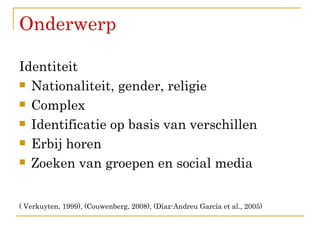 Invloed van social media op identiteit | PPT
