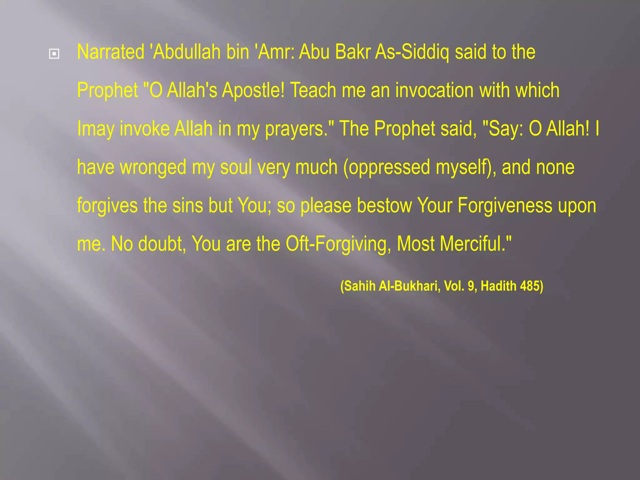 Invocation in my prayer | PPSX