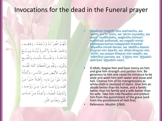 Invocations at the time of death | PPT