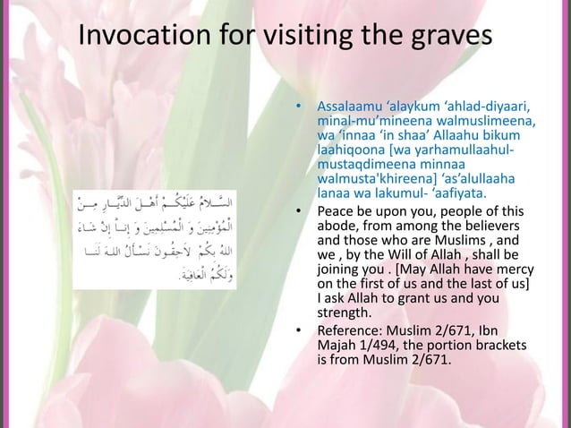 Invocations at the time of death | PPT