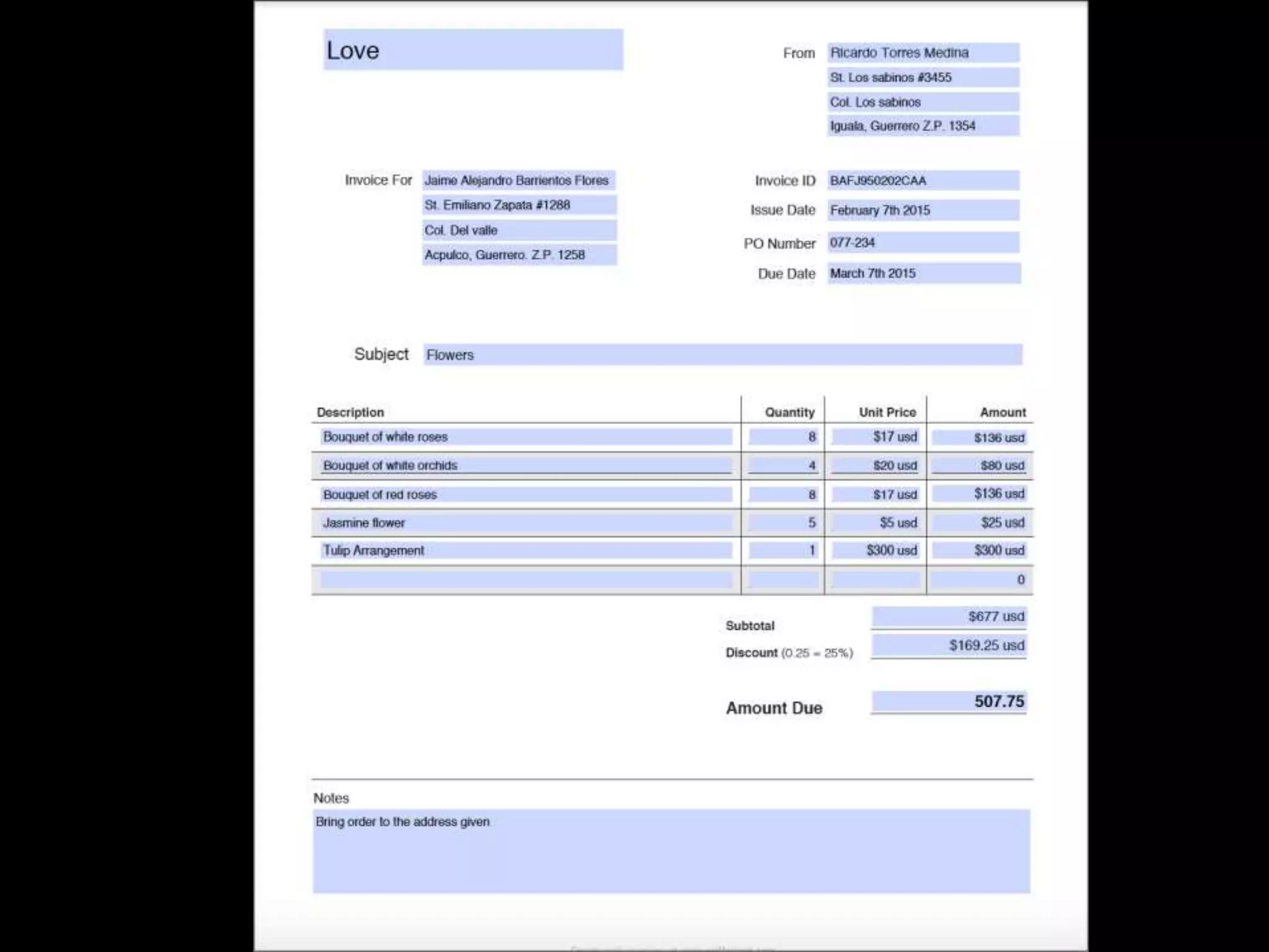 Invoice | PPTX