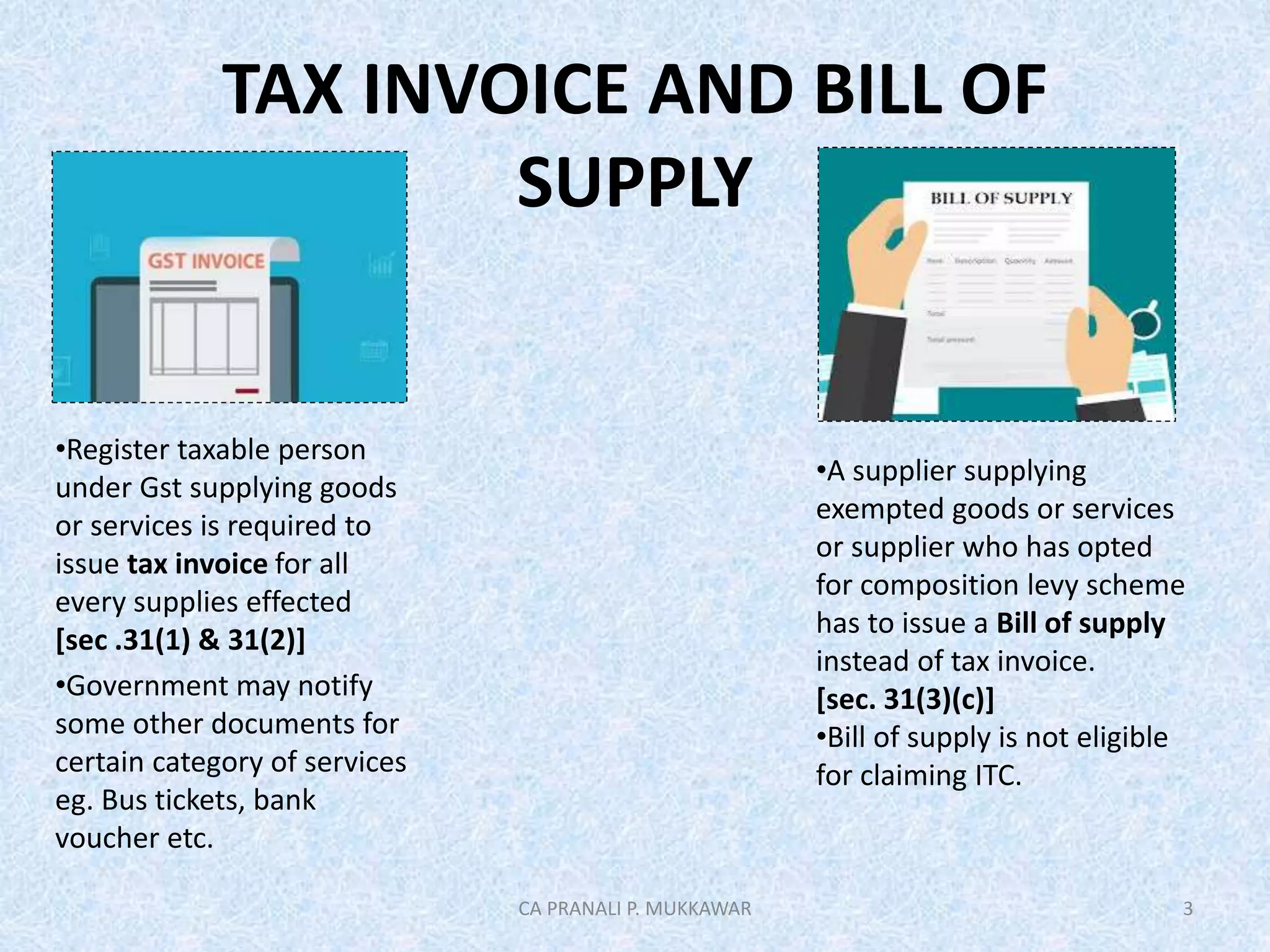 GST INVOICE | PPTX