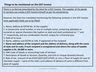 GST INVOICE | PPTX