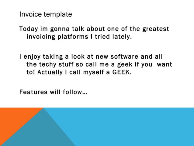 Invoice template | PPT