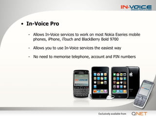 In Voice Presentation QNet | PPT