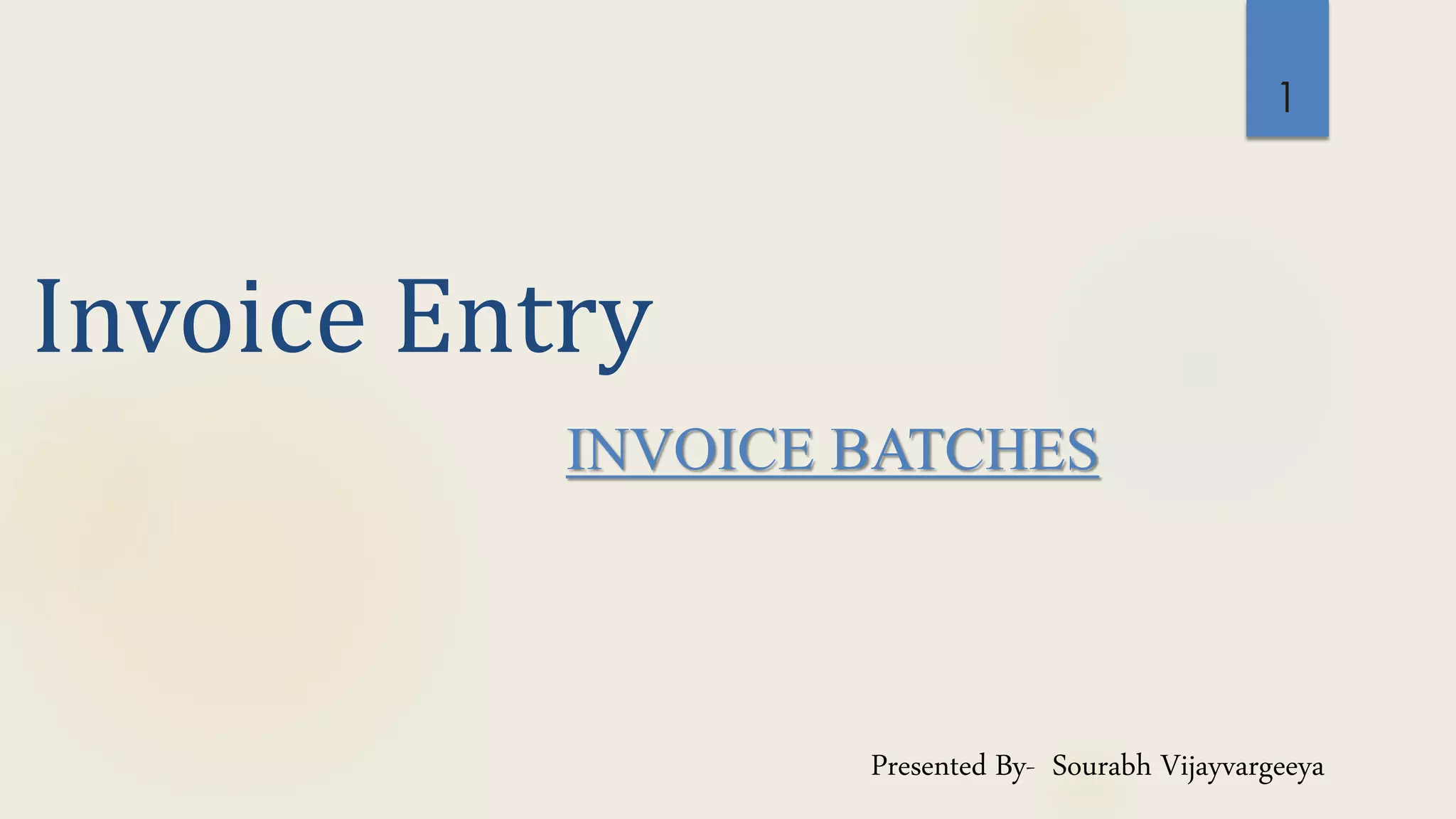 Invoice batch | PDF