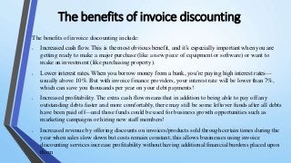 Invoice Discounting Explained: Faster Cash, Increased Profits & Additional Revenue | PPT