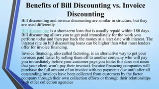 Invoice Discounting vs. Bill Discounting: What's the Difference? | PPTX