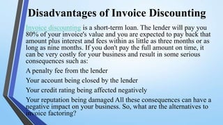 Invoice Discounting vs. Bill Discounting: What's the Difference? | PPTX