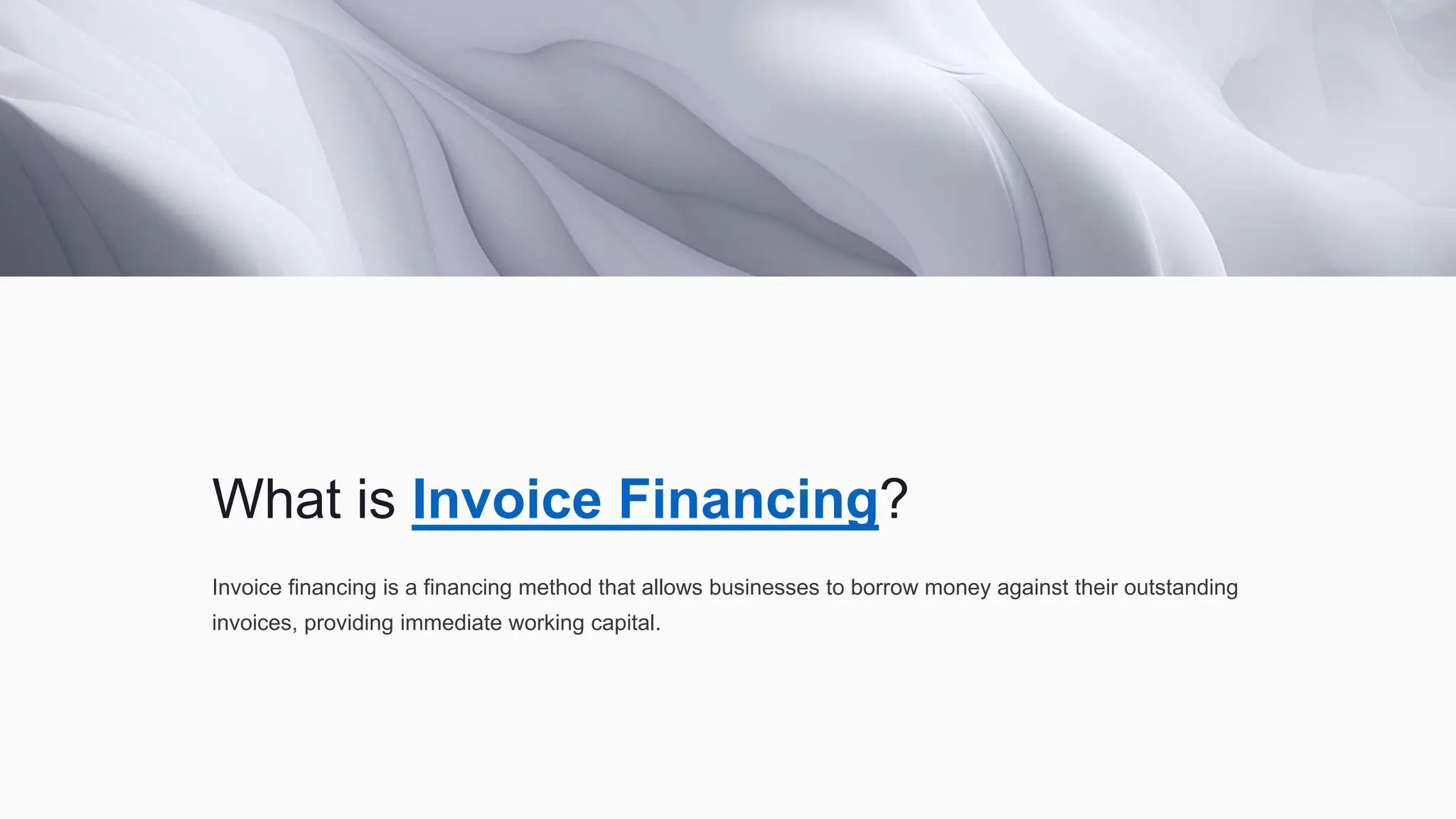 invoice financing | PPTX