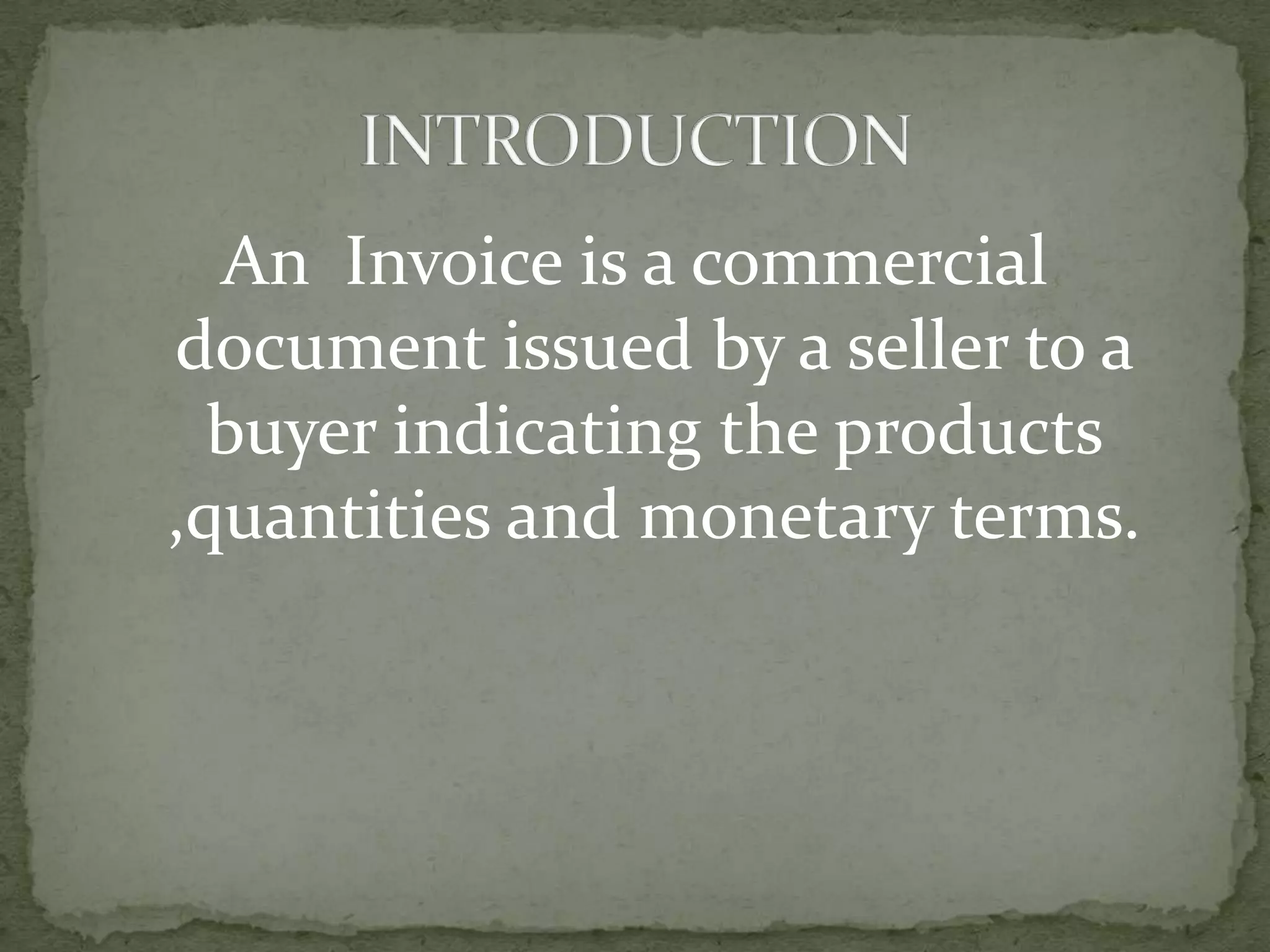 Invoice generation system | PPTX