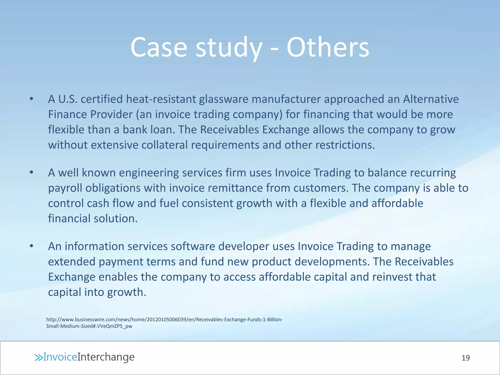 Invoice interchange – invoice trading for sm es | PDF | Business ...