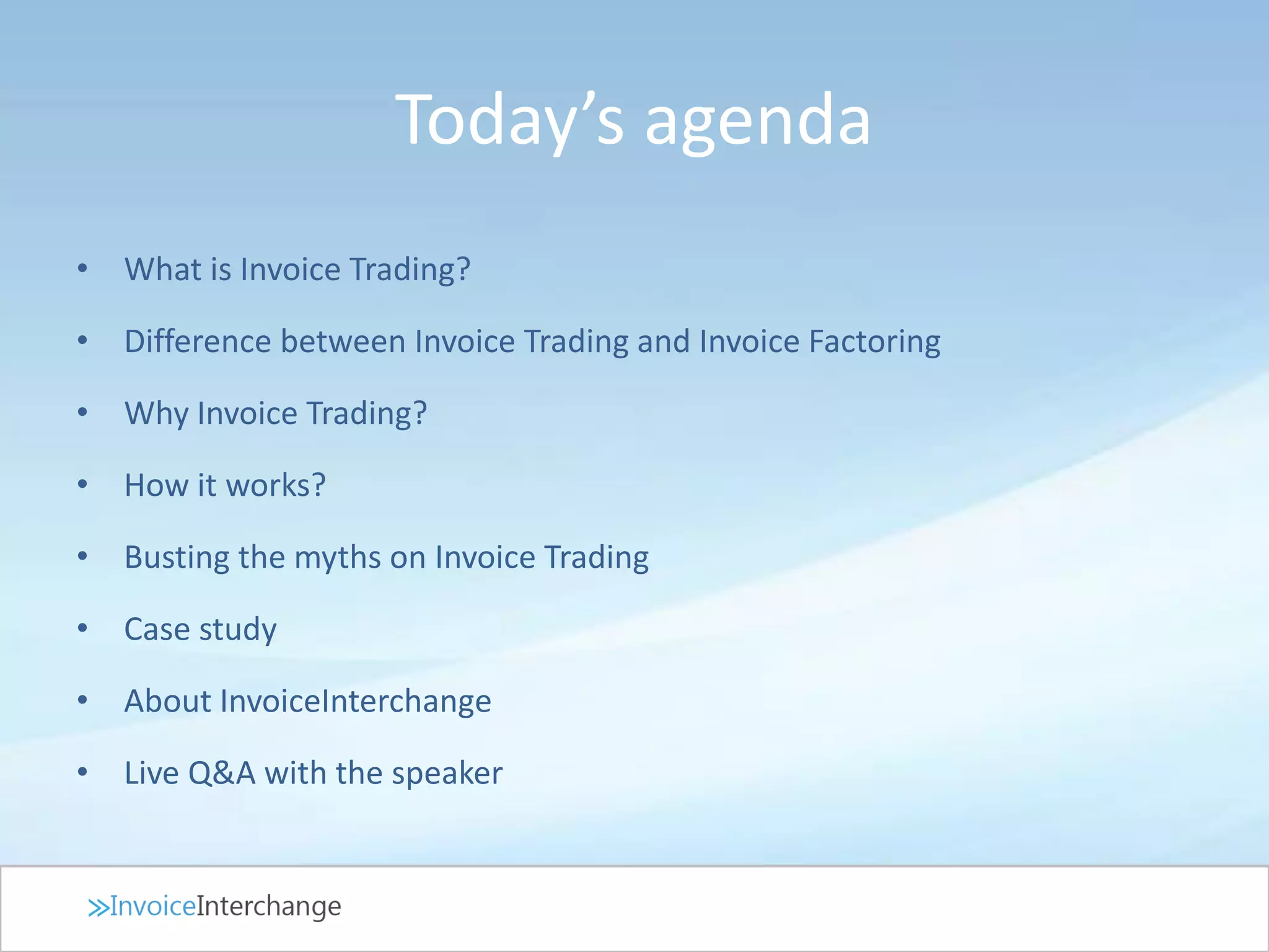 Invoice interchange – invoice trading for sm es | PDF | Business ...