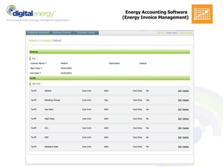 Energy Accounting and Invoice Management (screenshots) | PPTX