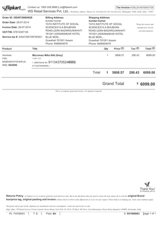 Invoice od40729064928 | PDF