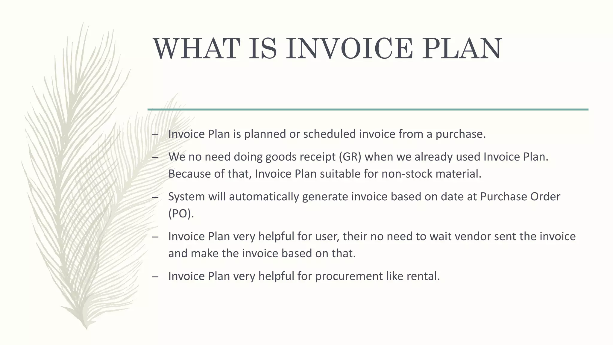 Invoice plan | PPT