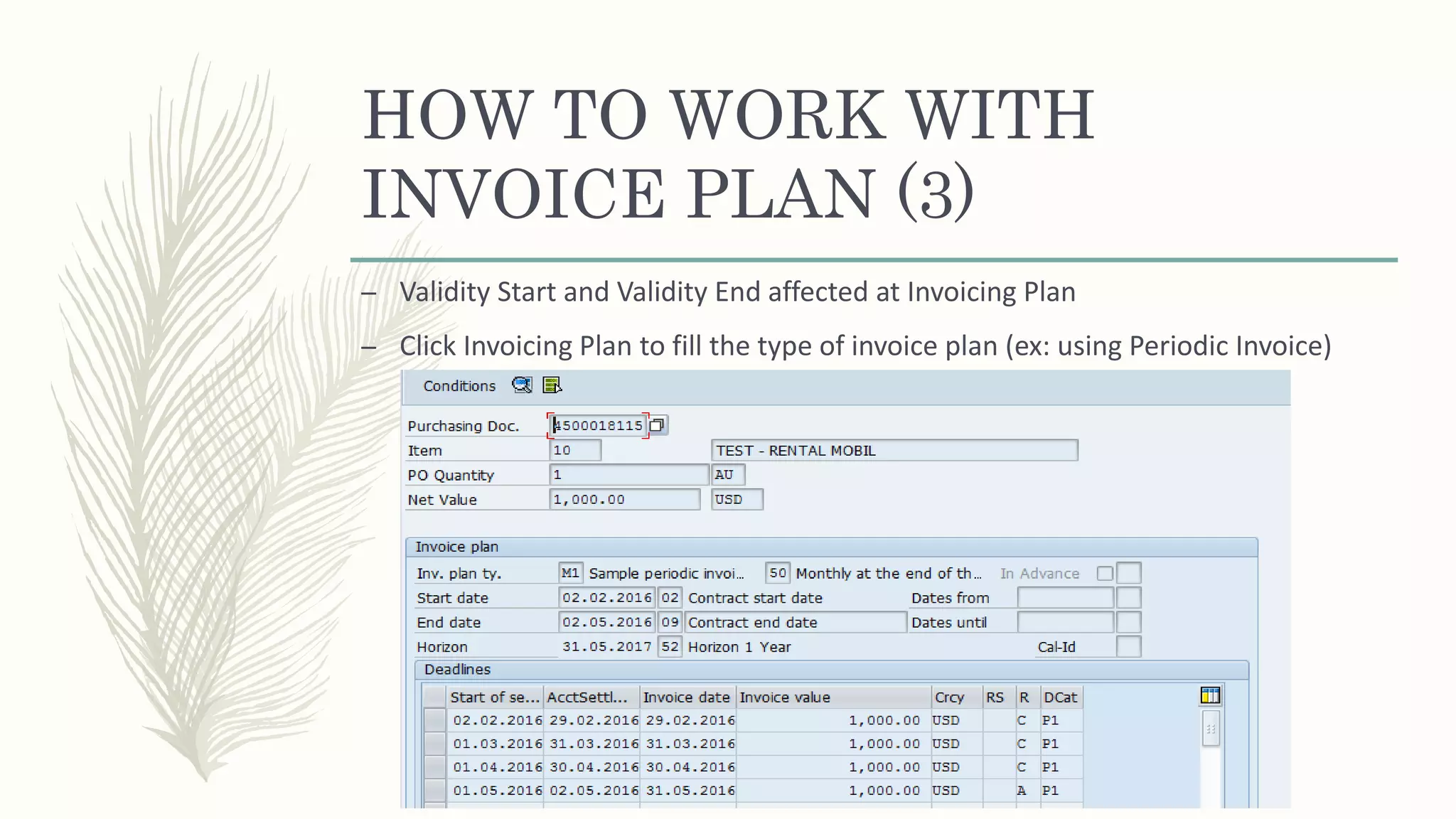Invoice plan | PPT