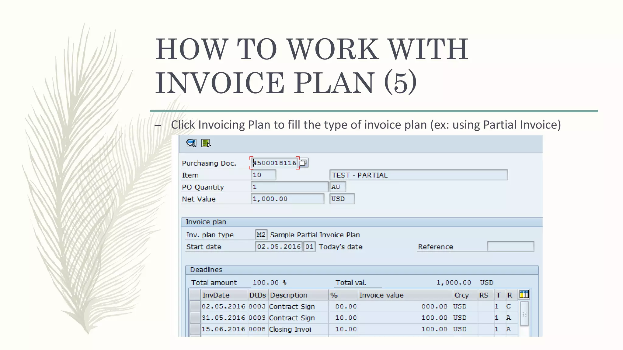 Invoice plan | PPT