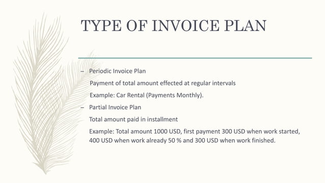 Invoice plan | PPT