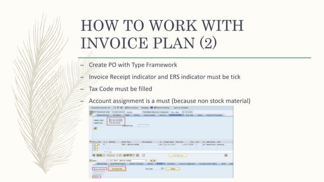 Invoice plan | PPT