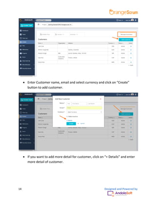 Orangescrum Invoice Pro Add-on user manual | PDF