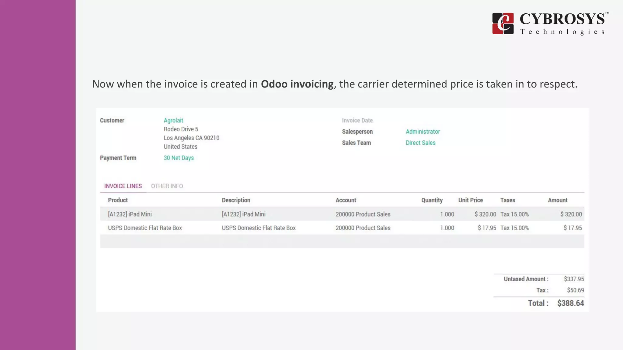 Invoice shipping cost in odoo | PPT