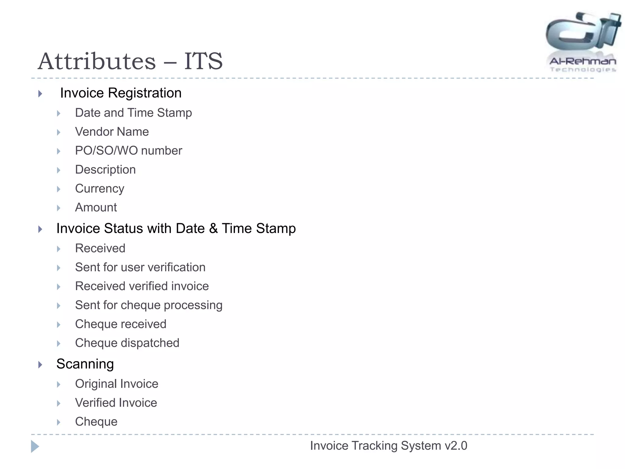 Invoice Tracking & Payment Processing System | PPTX
