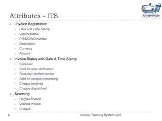 Invoice Tracking & Payment Processing System | PPTX