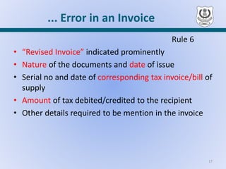 Invoicing under GST | PPTX