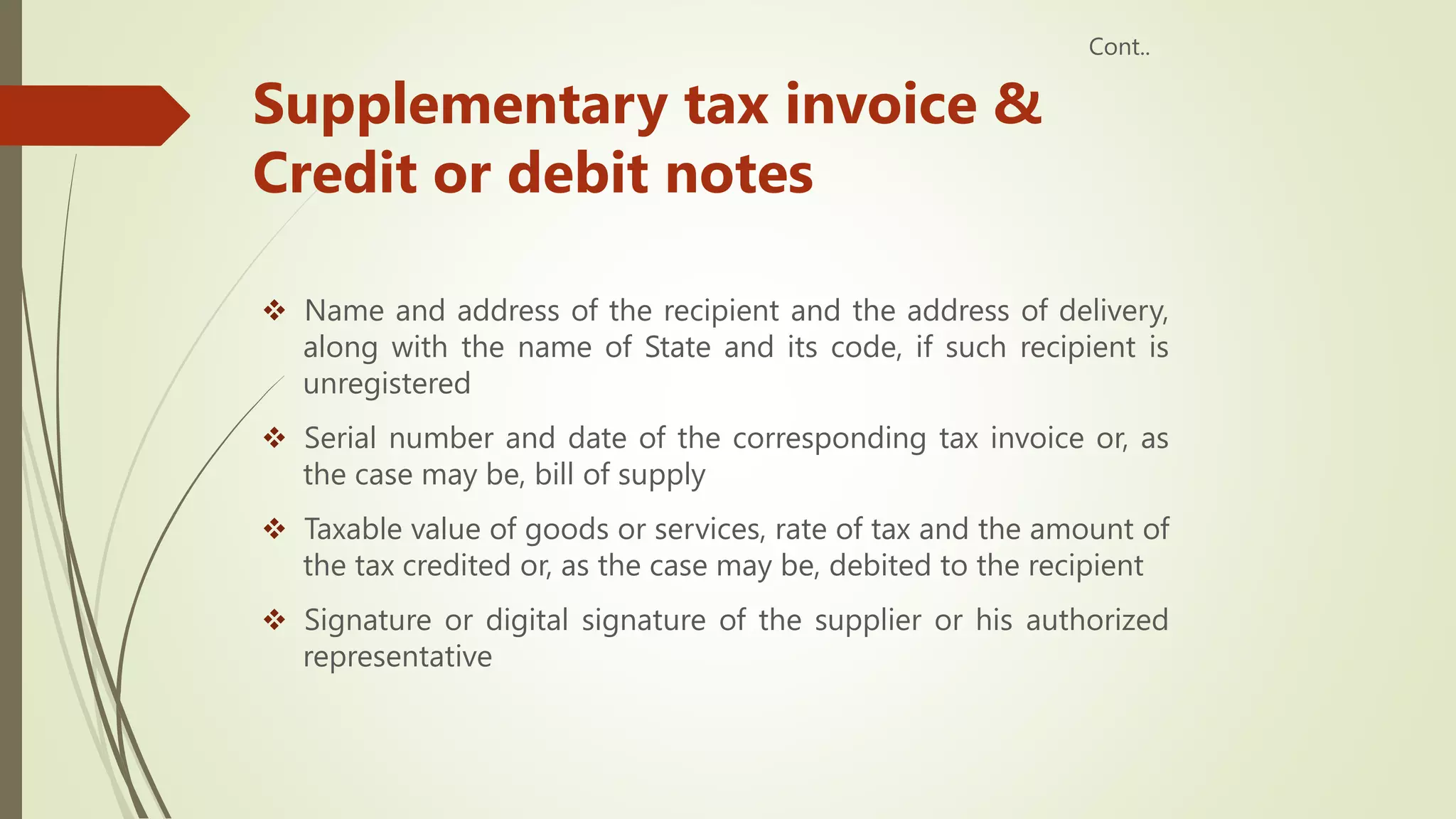 Invoice under gst | PPTX