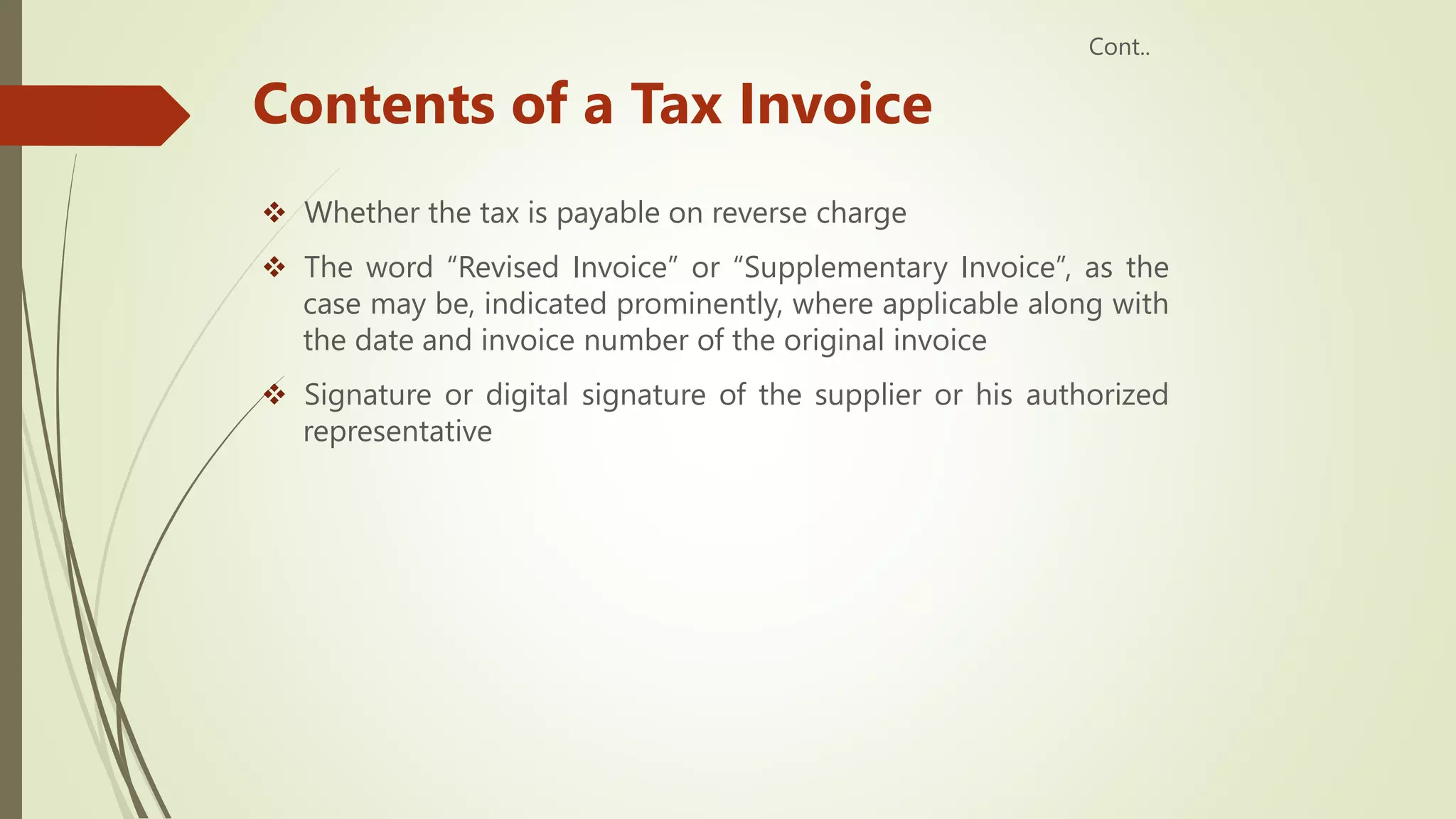 Invoice under gst | PPTX