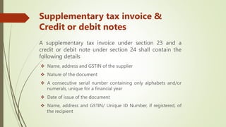 Invoice under gst | PPTX