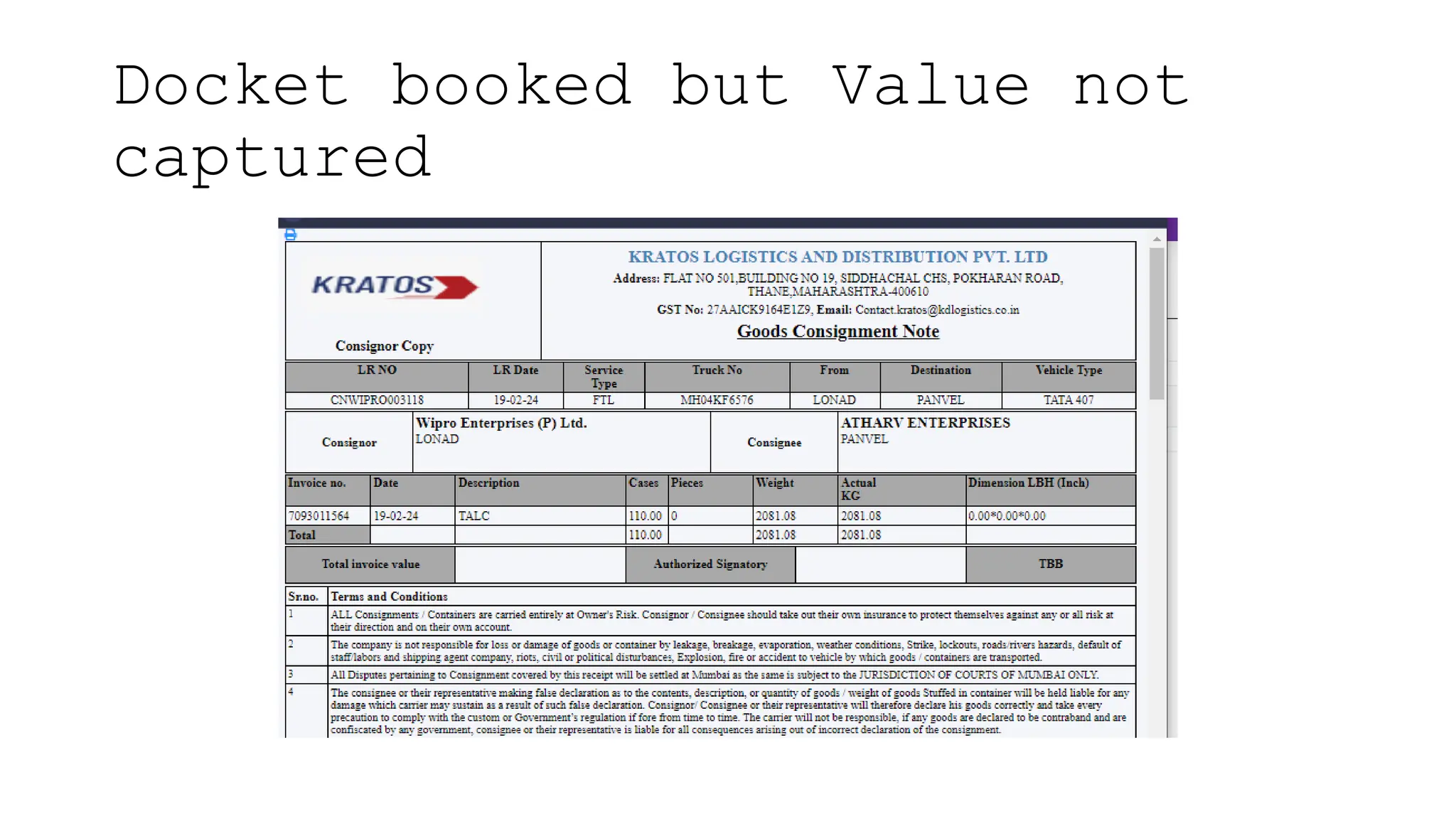 Invoice value not captured in CN.pptxjjjjjjjjjjjjjjjjj | PPT