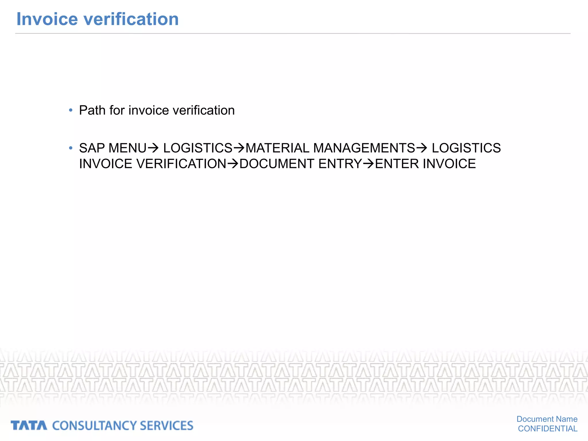 Invoice Verification 2.0.ppt