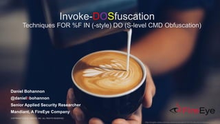 Invoke-DOSfuscation | PPT