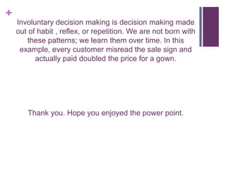 Involuntary Decision | PPT