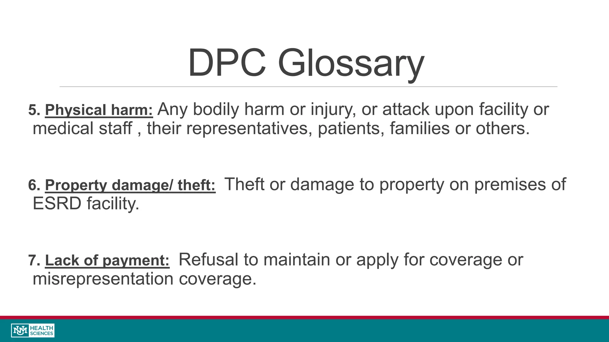 Involuntary discharges from the dialysis unit | PPT