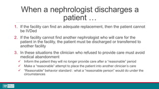 Involuntary discharges from the dialysis unit | PPTX