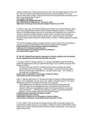 Involuntary Human Experimentation in the US | PDF
