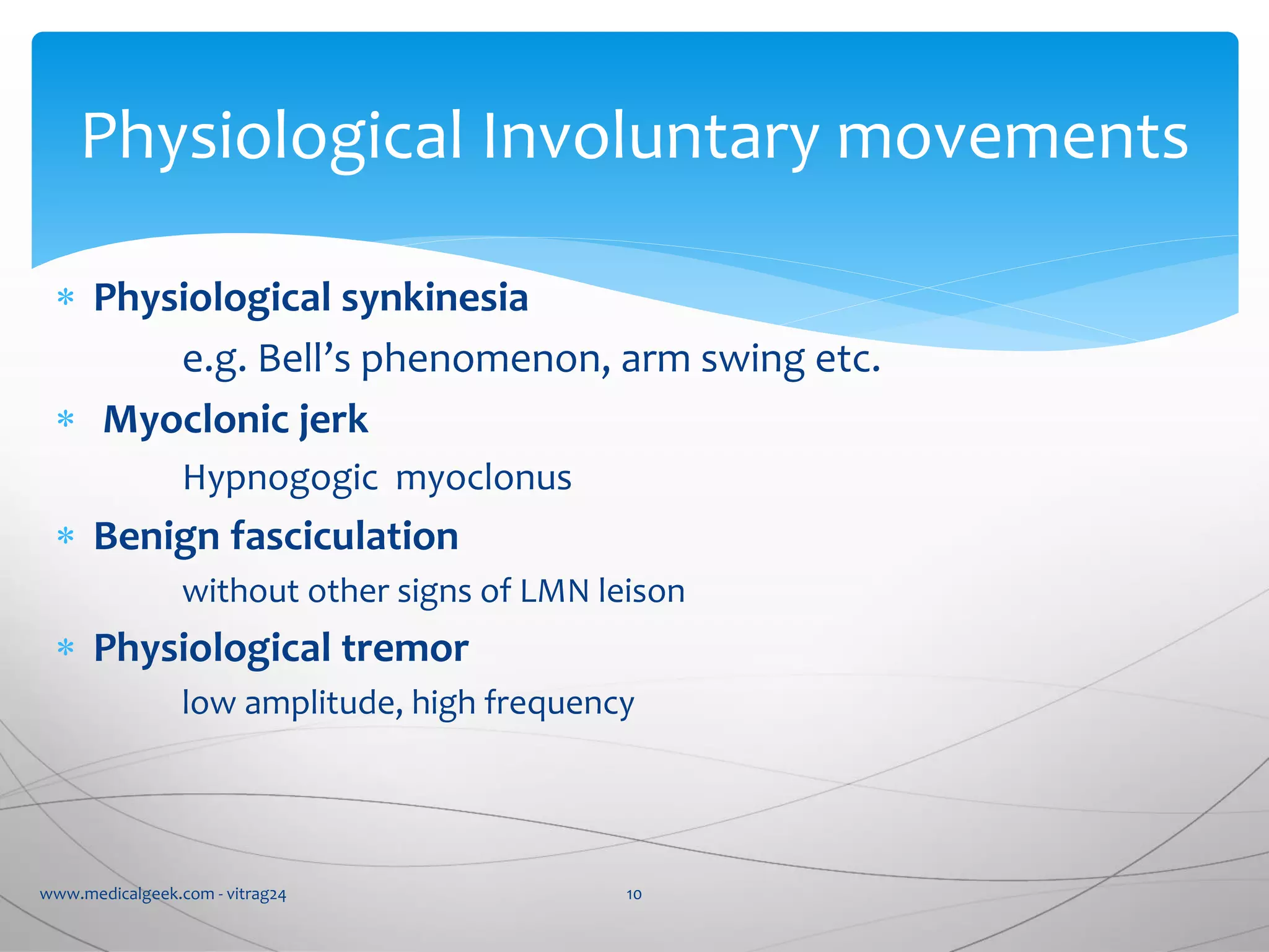 Involuntary movements | PDF