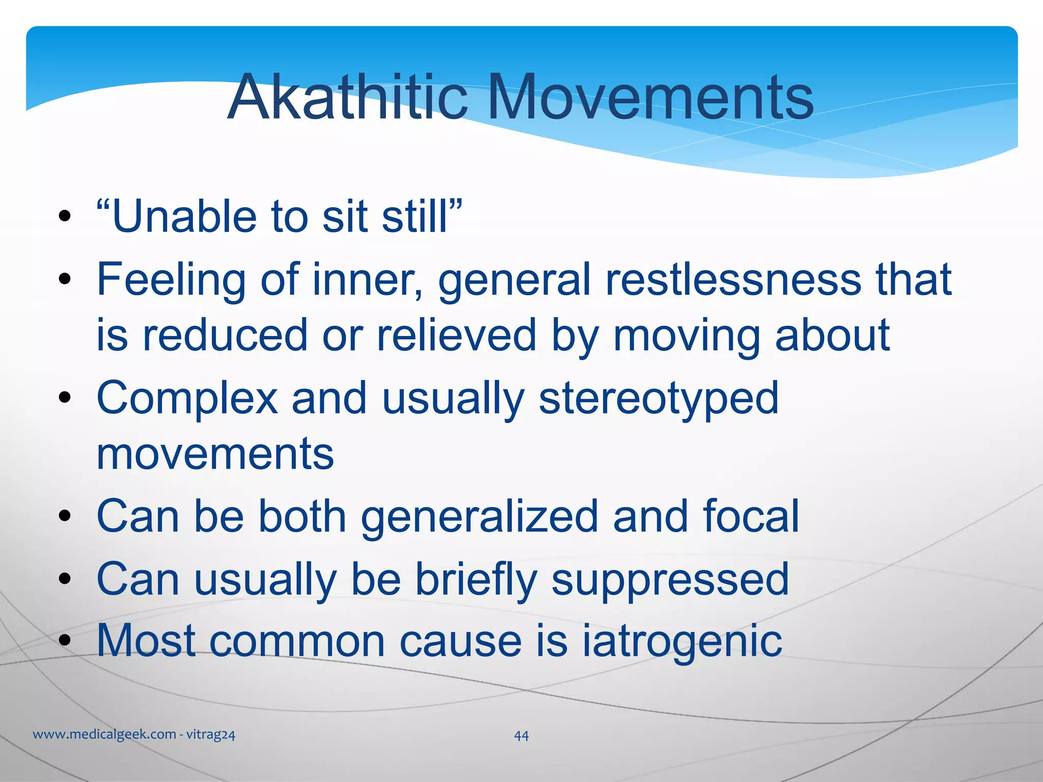 Involuntary movements | PDF