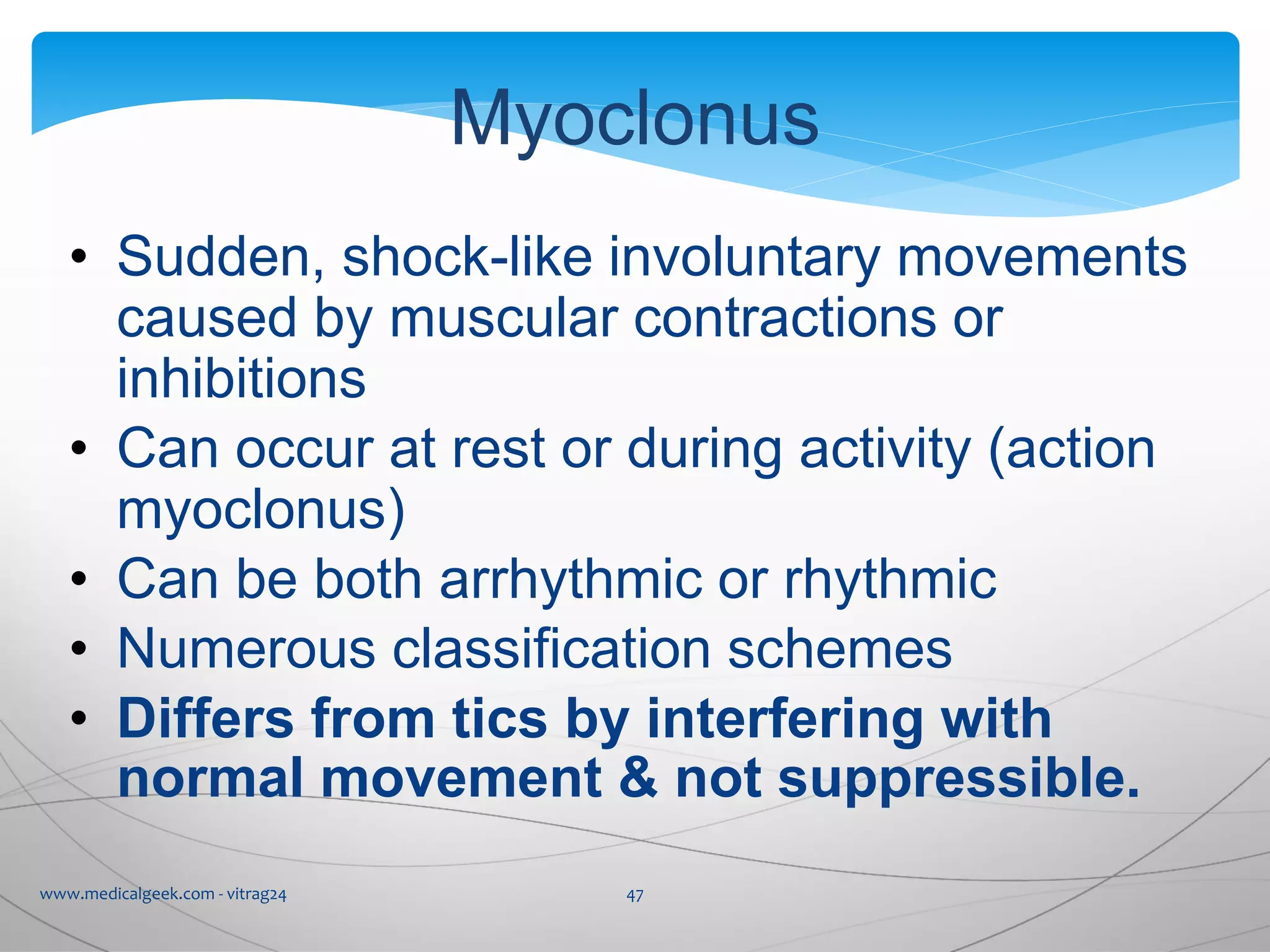 Involuntary movements | PDF