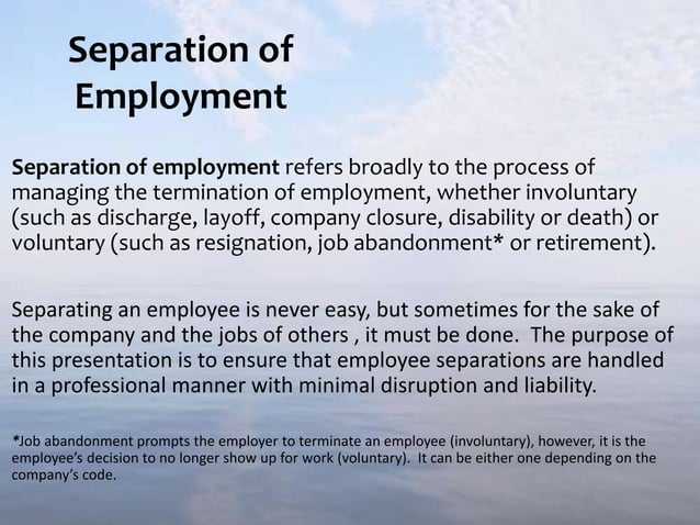 Involuntary termination | PPTX | Human Resources | Business