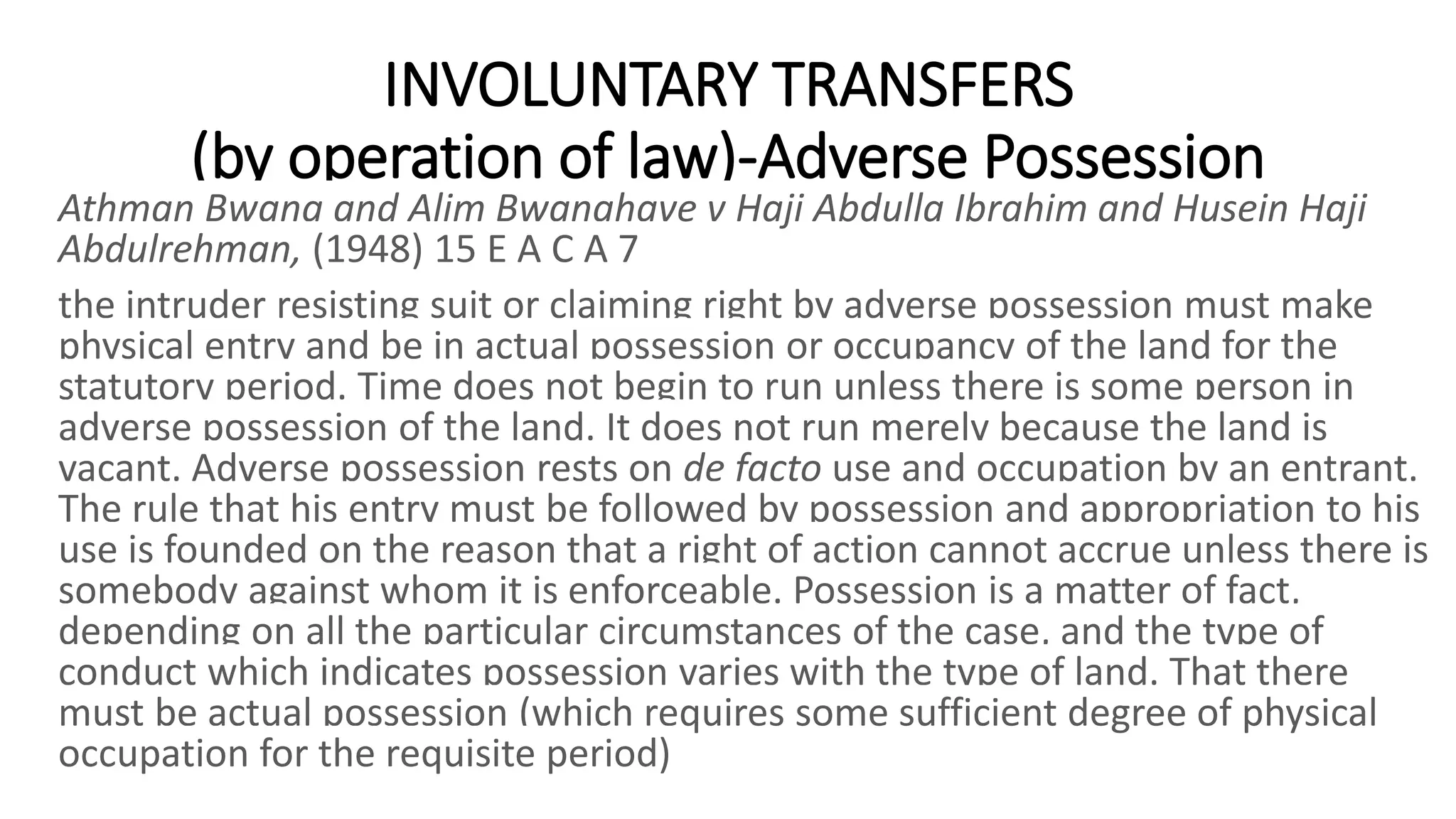 INVOLUNTARY TRANSFERS Kenya school of law.pptx