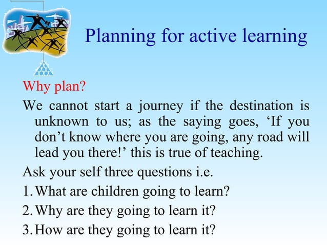 Involving children in active learning | PPT