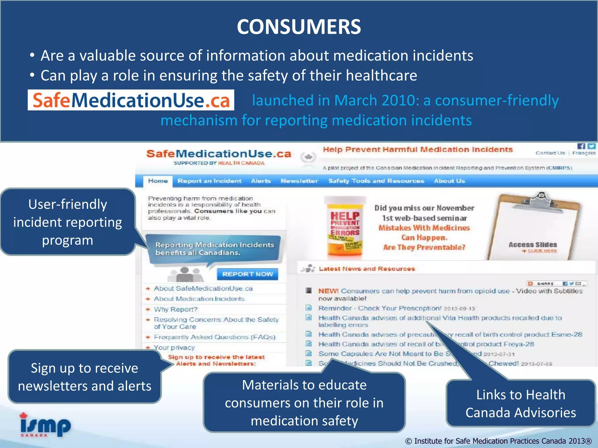 Involving patients to improve medication safety ismp canada | PPTX